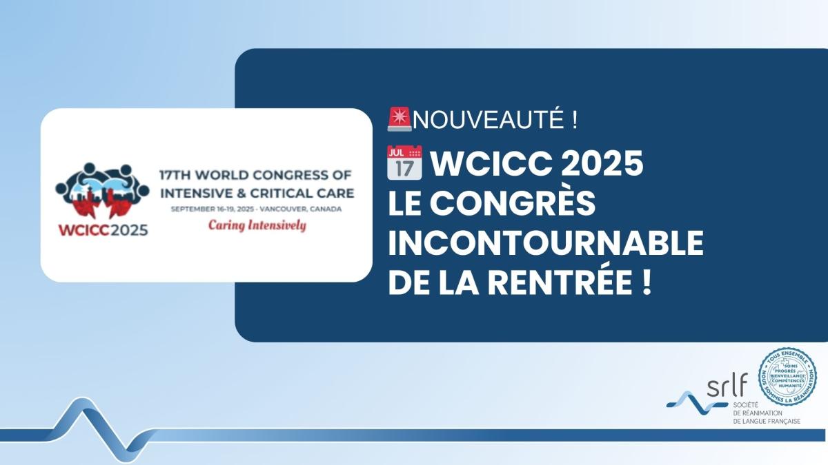 📅 WCICC 2025 – Le congrès incontournable de la rentrée ! | SRLF